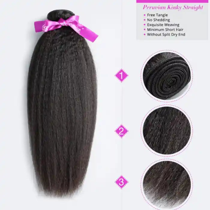 Peruvian Weaves Kinky Straight | 100% Human Hair – Nana Hair